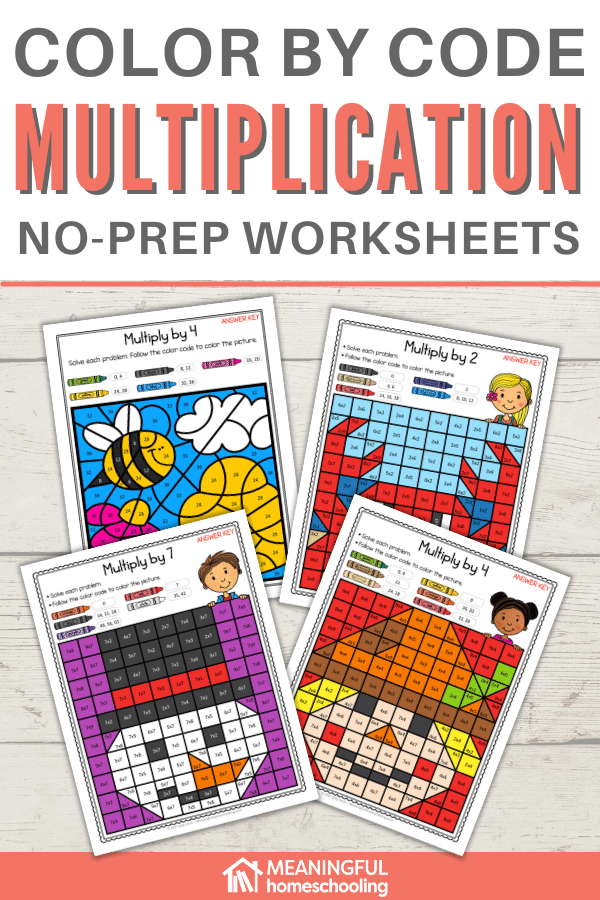 Multiplication Coloring Worksheets