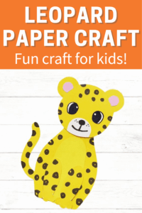 Fun Leopard Paper Craft for Kids | Meaningful Homeschooling